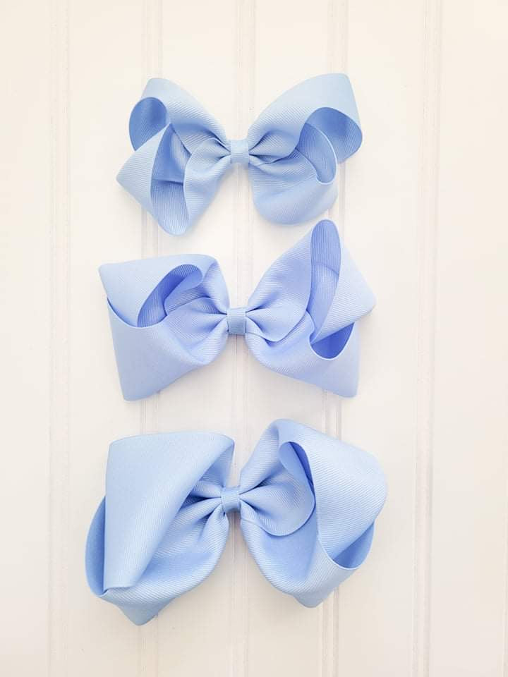 Traditional Bow - Blue – Toads & Teacups Children's Shop