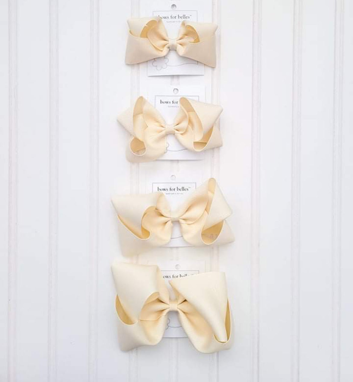 Traditional Bow - Ivory – Toads & Teacups Children's Shop