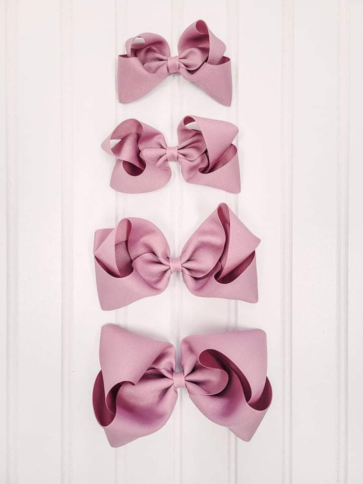 Traditional Bow - Mauve – Toads & Teacups Children's Shop