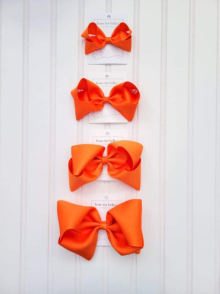 Traditional Bow - Orange – Toads & Teacups Children's Shop