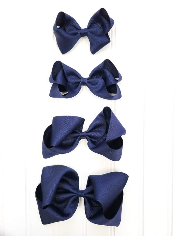 Traditional Bow - Dark Navy – Toads & Teacups Children's Shop